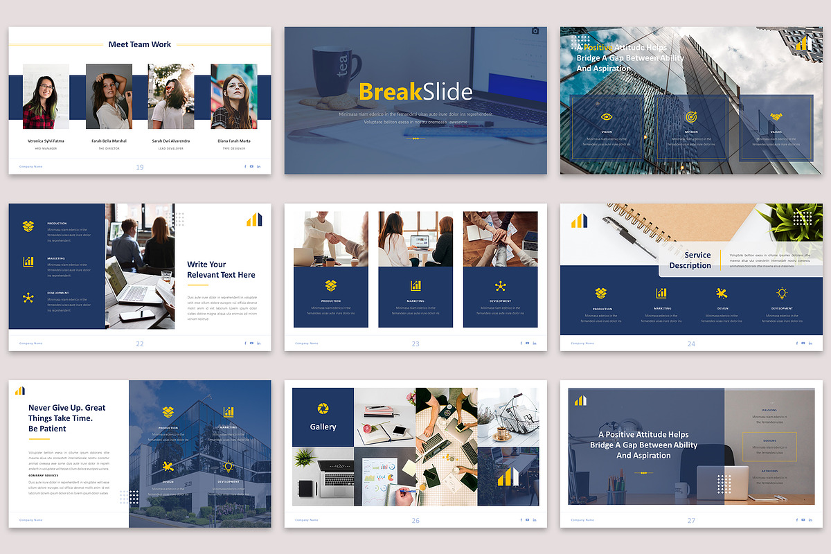 Enterprise Powerpoint Template, a Presentation Template by Jaruka