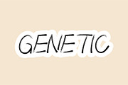 Introducing Genetic - Handwritten Font