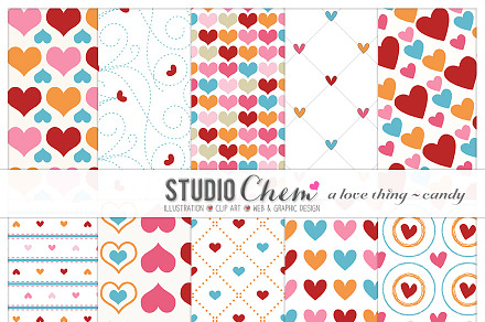 Funky Digital Pattern Papers, a Pattern Graphic by StylishDesignMe