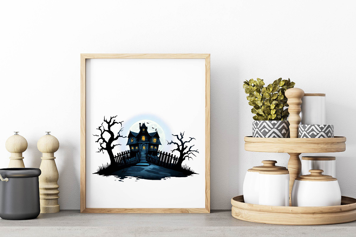 Black Halloween Clipart Bundle, an Illustration by Wow Magic