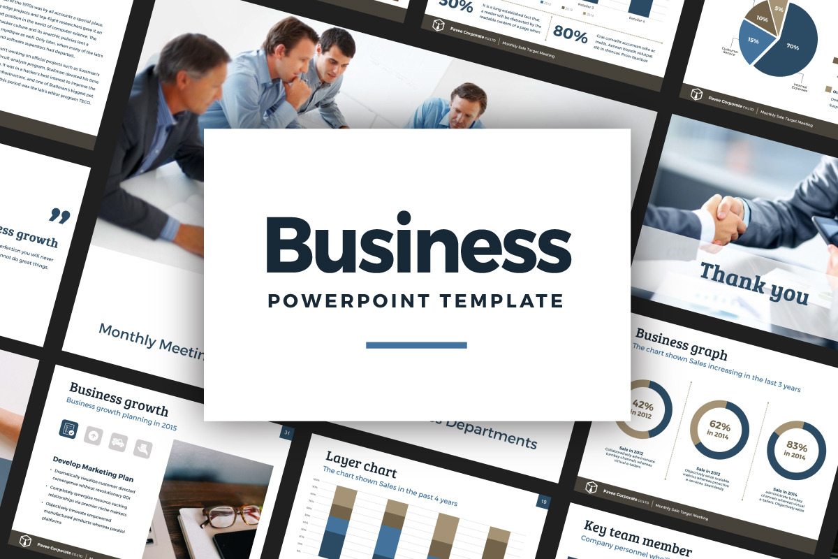 Corporate PowerPoint Template V.1, a Presentation Template by Wipavee ...