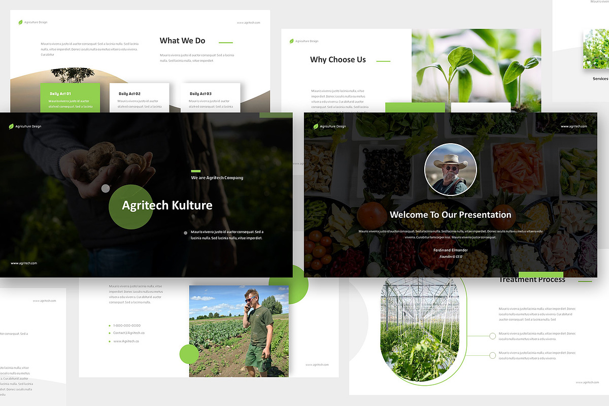 Agritech - Agriculture Google Slides, a Presentation Template by Giant ...