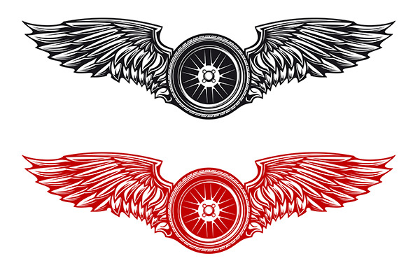 Wheel tattoo, a Graphic by Vector Tradition