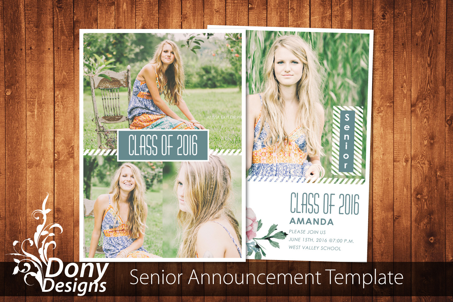 Senior Graduation Card -SE003, a Card Template by DonyDesigns
