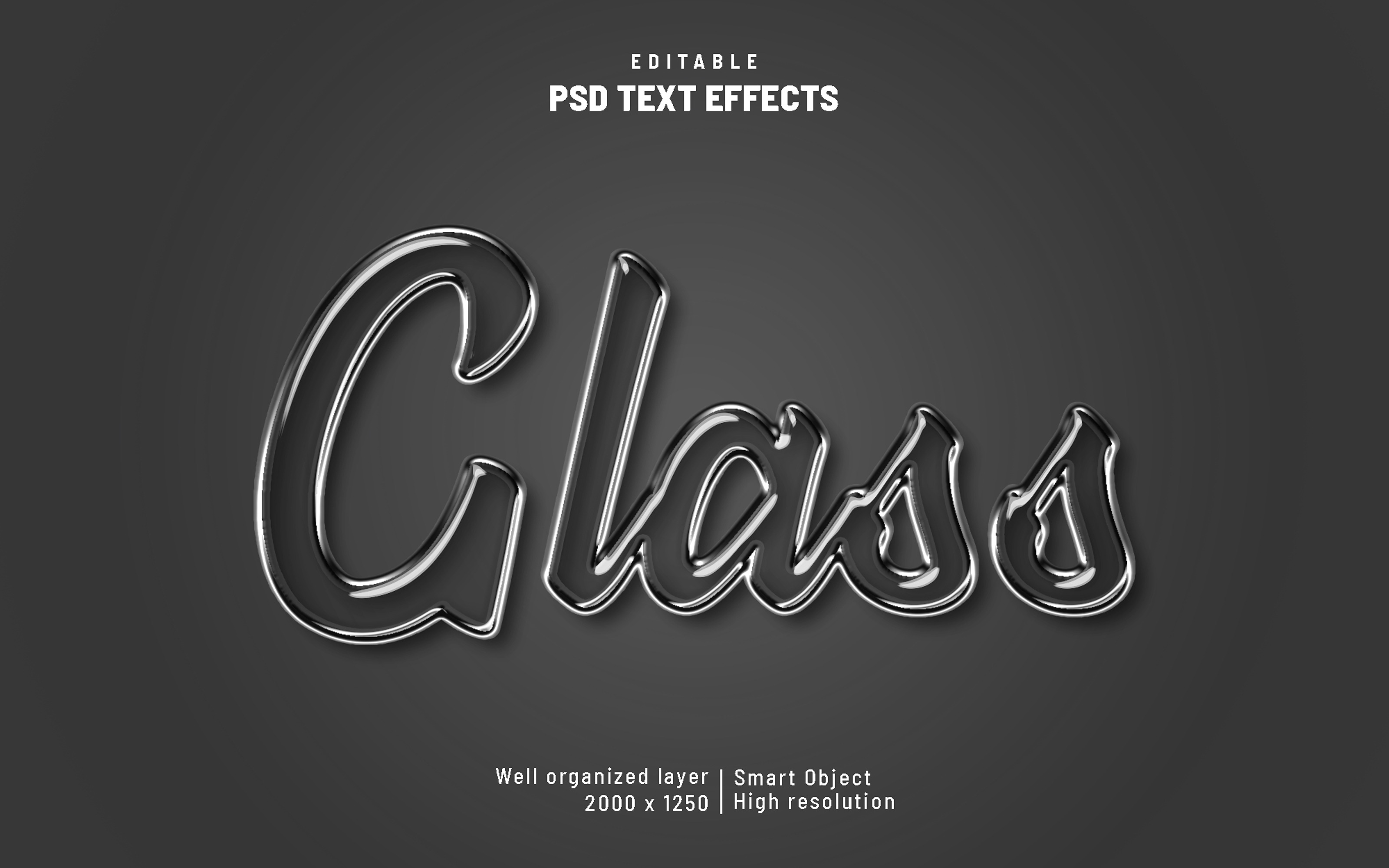 Glass editable text effect PSD, a Layer Style Add-On by mdmijanur0187 ...