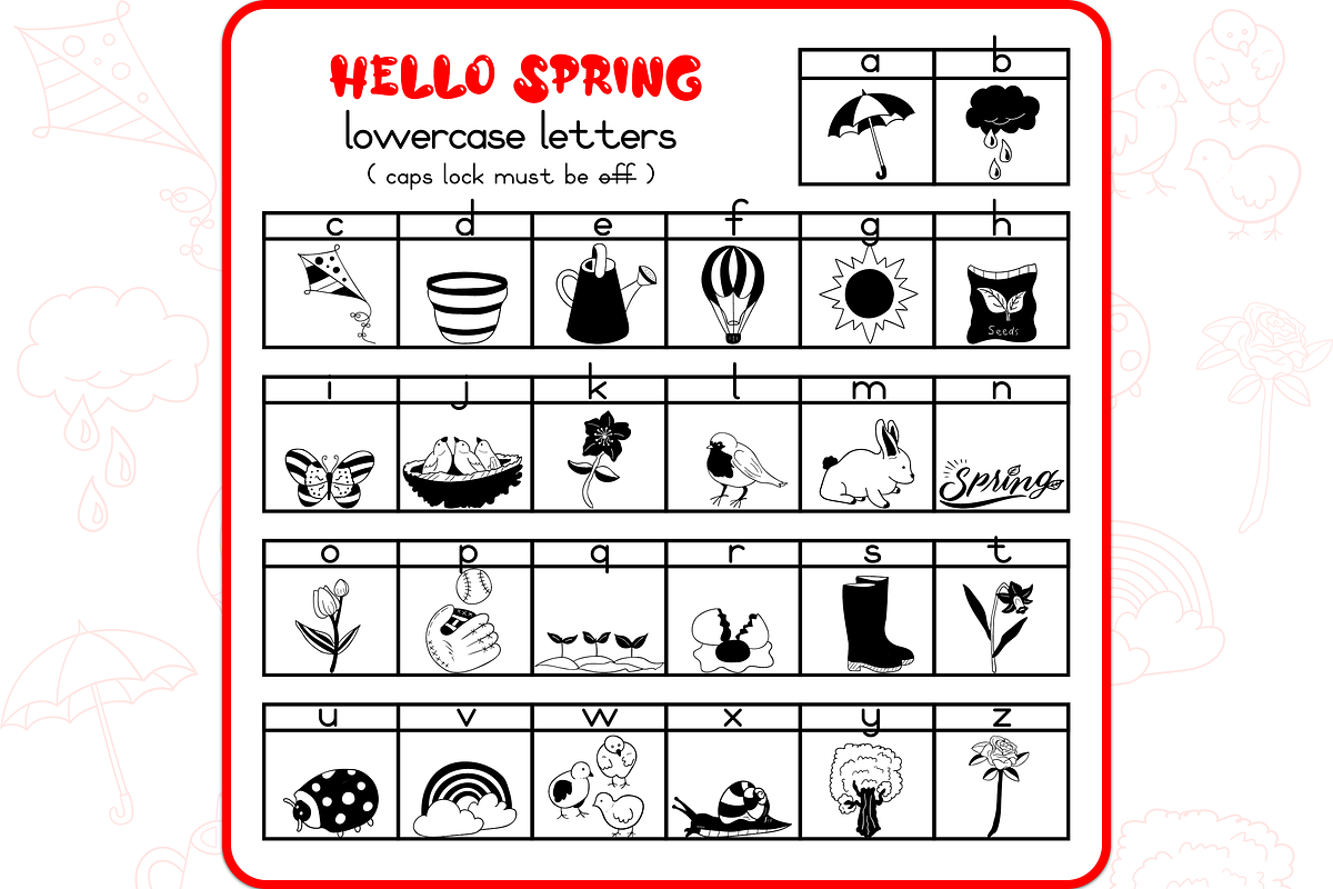Spring Doodles - Dingbats Font, a Symbol Font by WADLEN | Creative Market