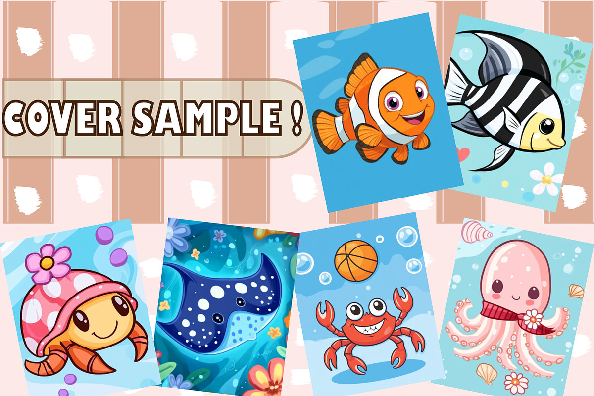 Ocean Scenes Bold & Easy Coloring, an Animal Illustration by Design Zone