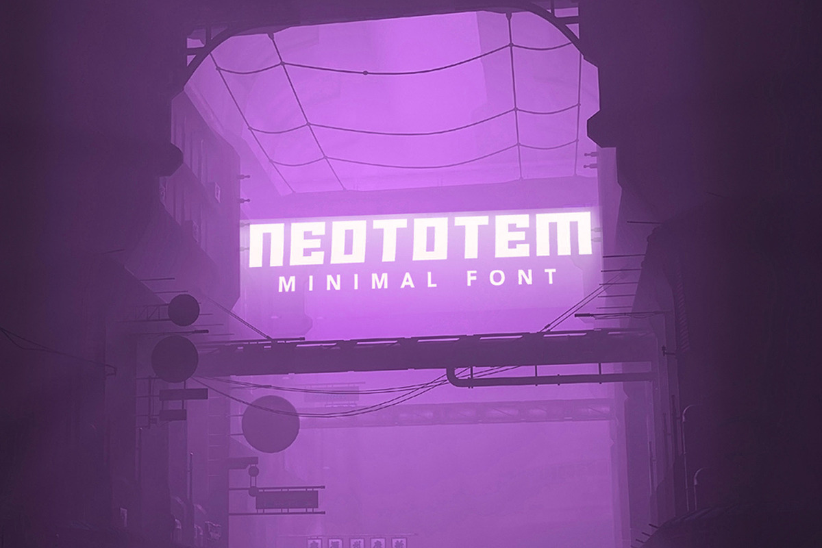 Neototem Font, a Font by Aswin Menon