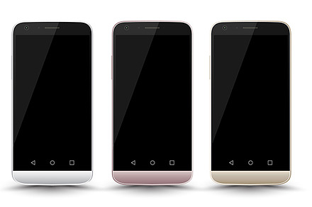 Android Smartphone Mockup set, a Device Mockup by Vector object