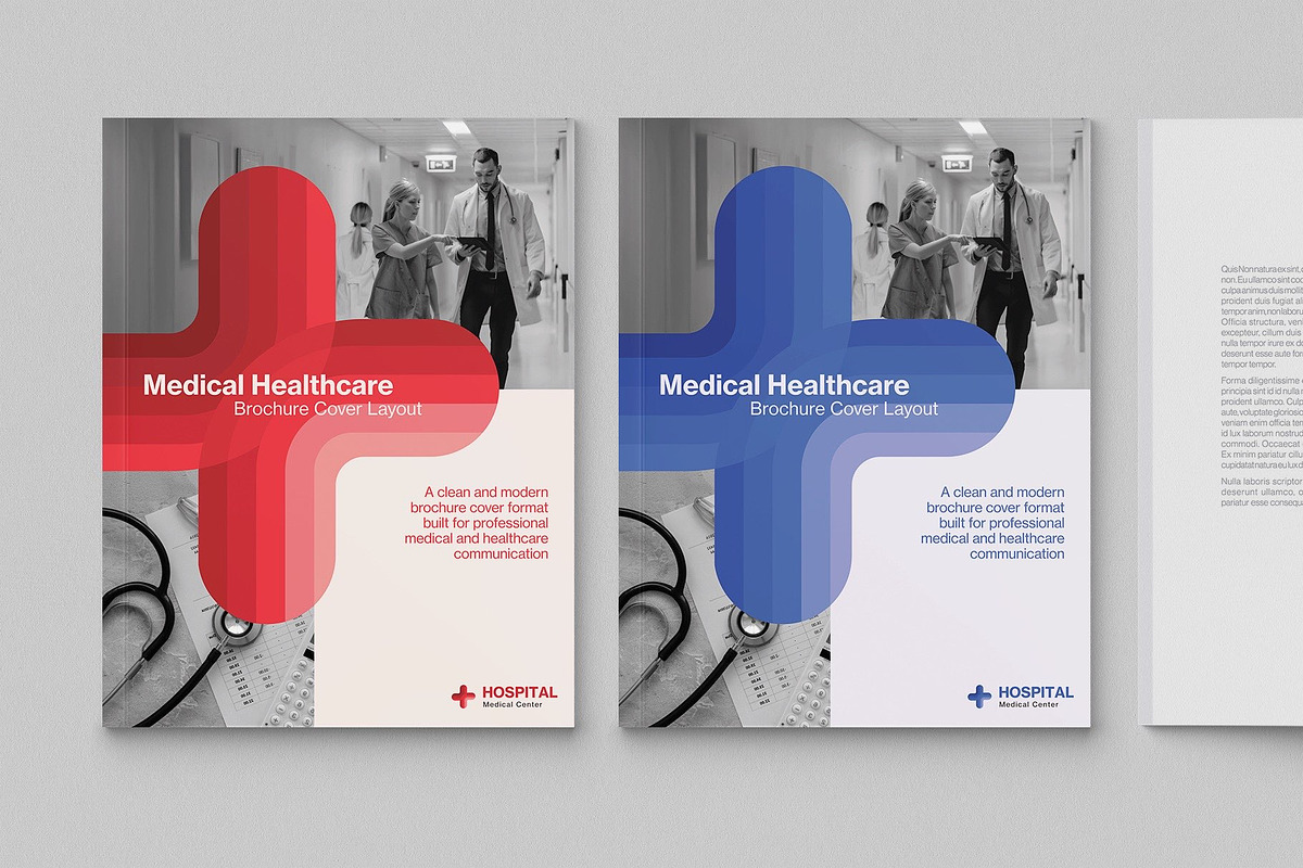 Medical Hospital Brochure Cover Temp, a Brochure Template by BrandPacks