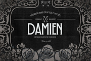 Damien, a Font by Hydro74