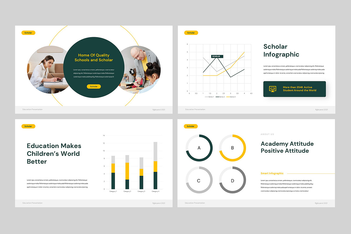 SCHOLAR - Education Powerpoint, a Presentation Template by rgbryand