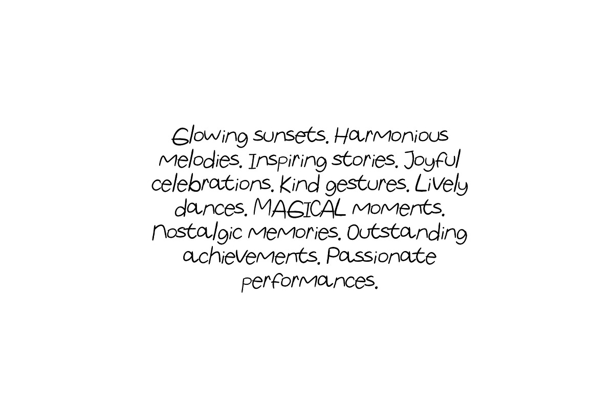 Handnote - Ballpoint pen handwriting