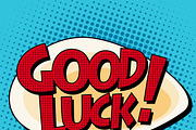 Good luck comic strip text | Illustrations ~ Creative Market