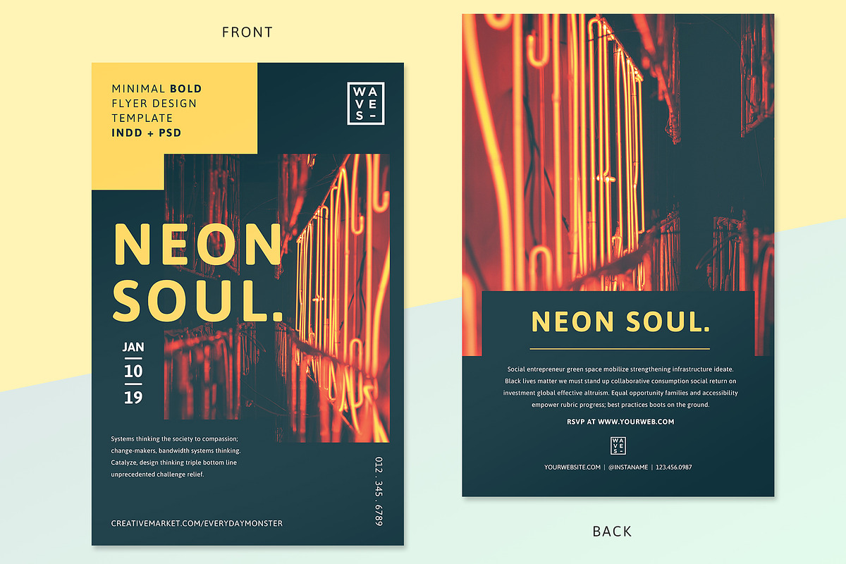 Super Modern Event Flyer PSD AI INDD, a Flyer Template by Everyday ...