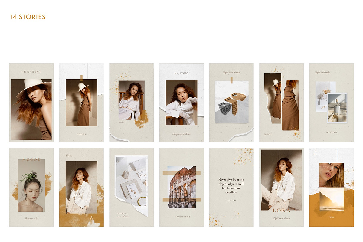 LR. Instagram Posts and Stories, a Social Media Template by Simple and Nice