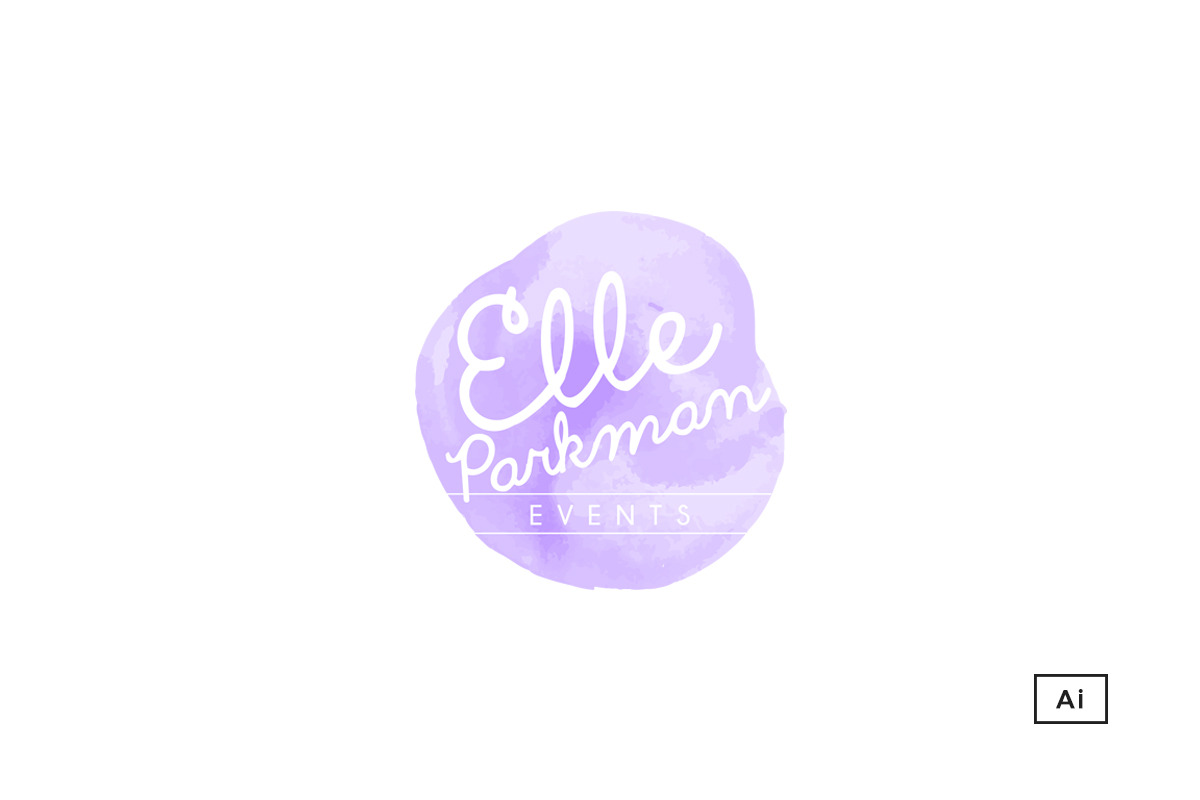 Watercolor Splotch Logo Template, a Branding & Logo Template by Human ...