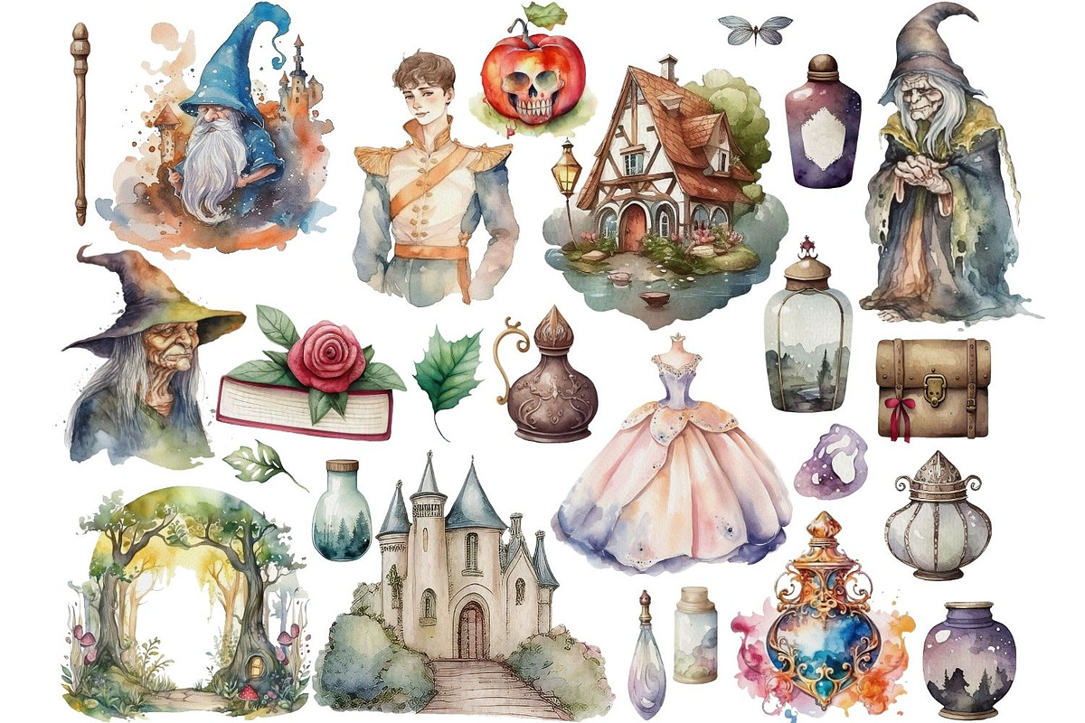 Fairytale Storybook Clipart, a Graphic by JBArt Clipart