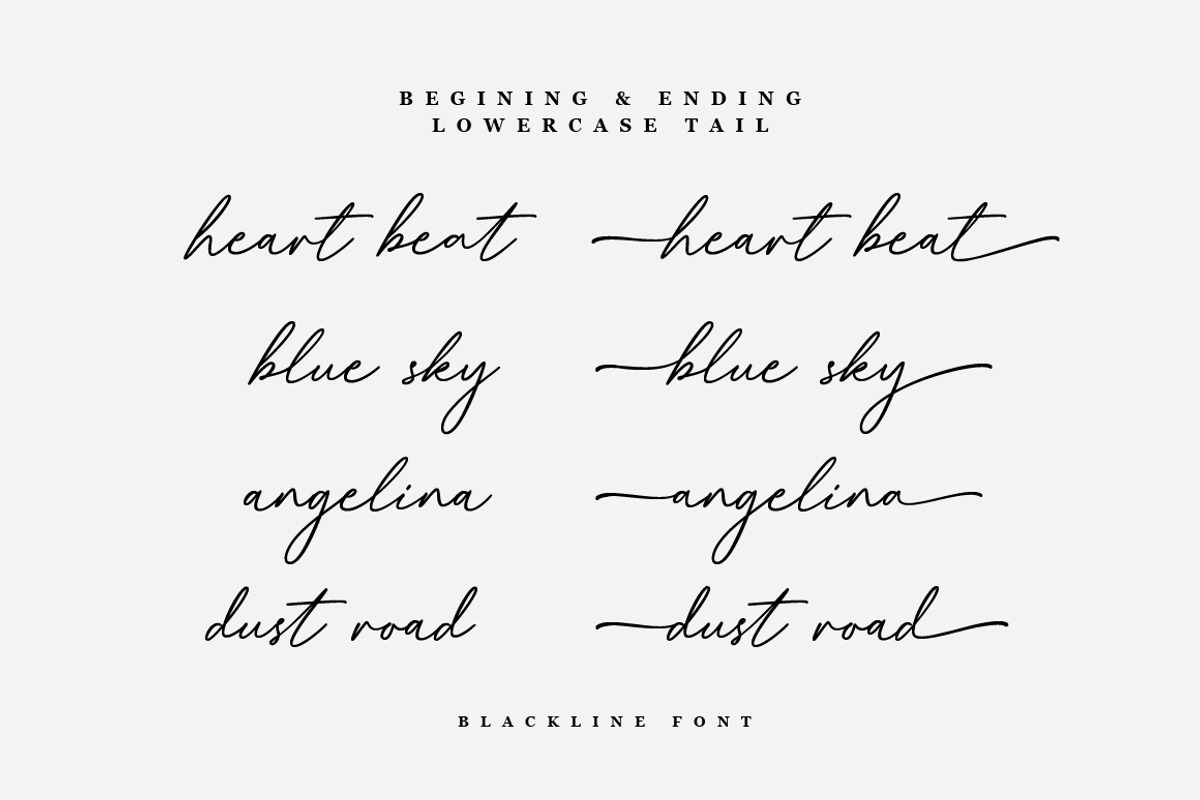 Blackline - Script Font with Swash