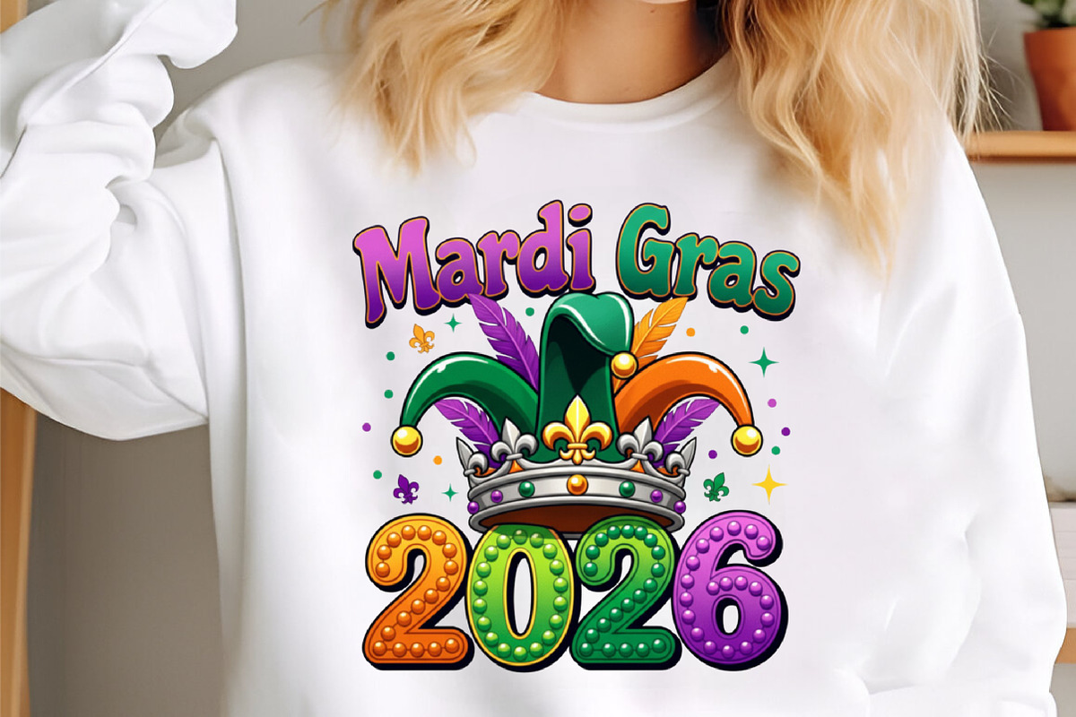 Happy Mardi Gras 2026 Png, an Illustration by designcity5