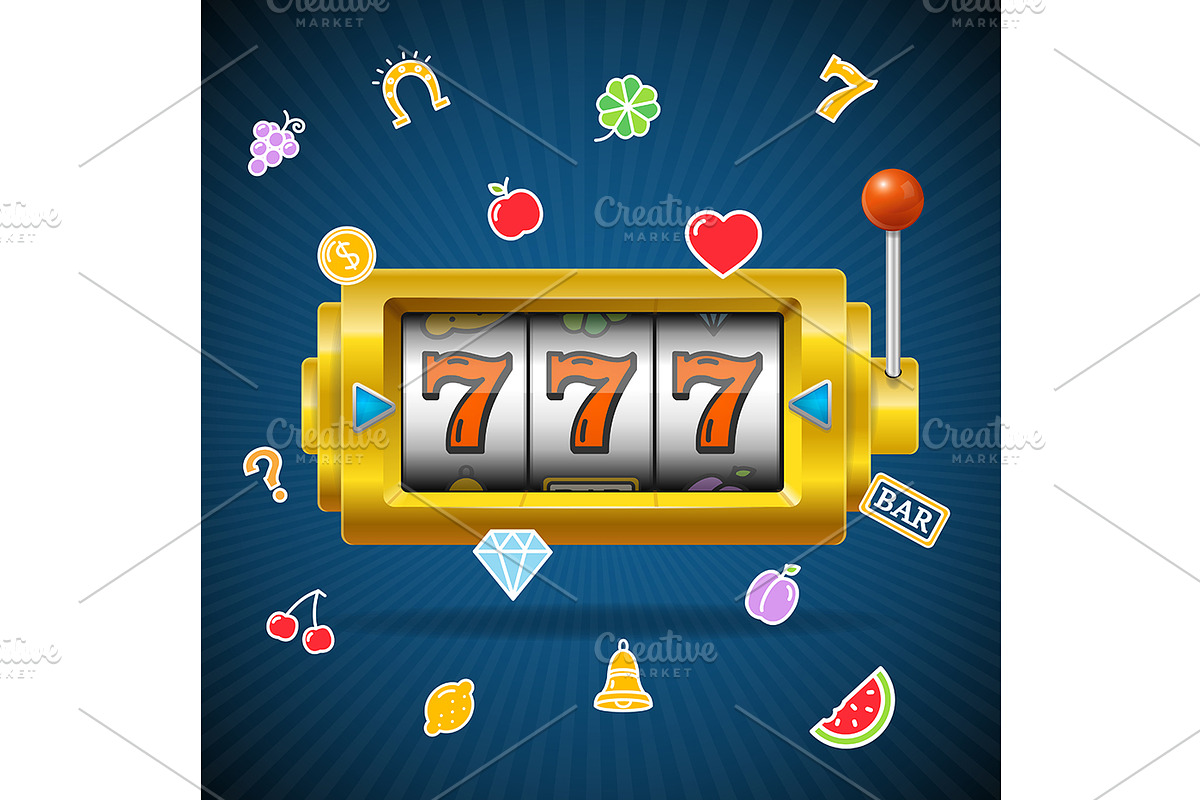 Casino Concept Slot Machine, a Finance Illustration by More Shop ...