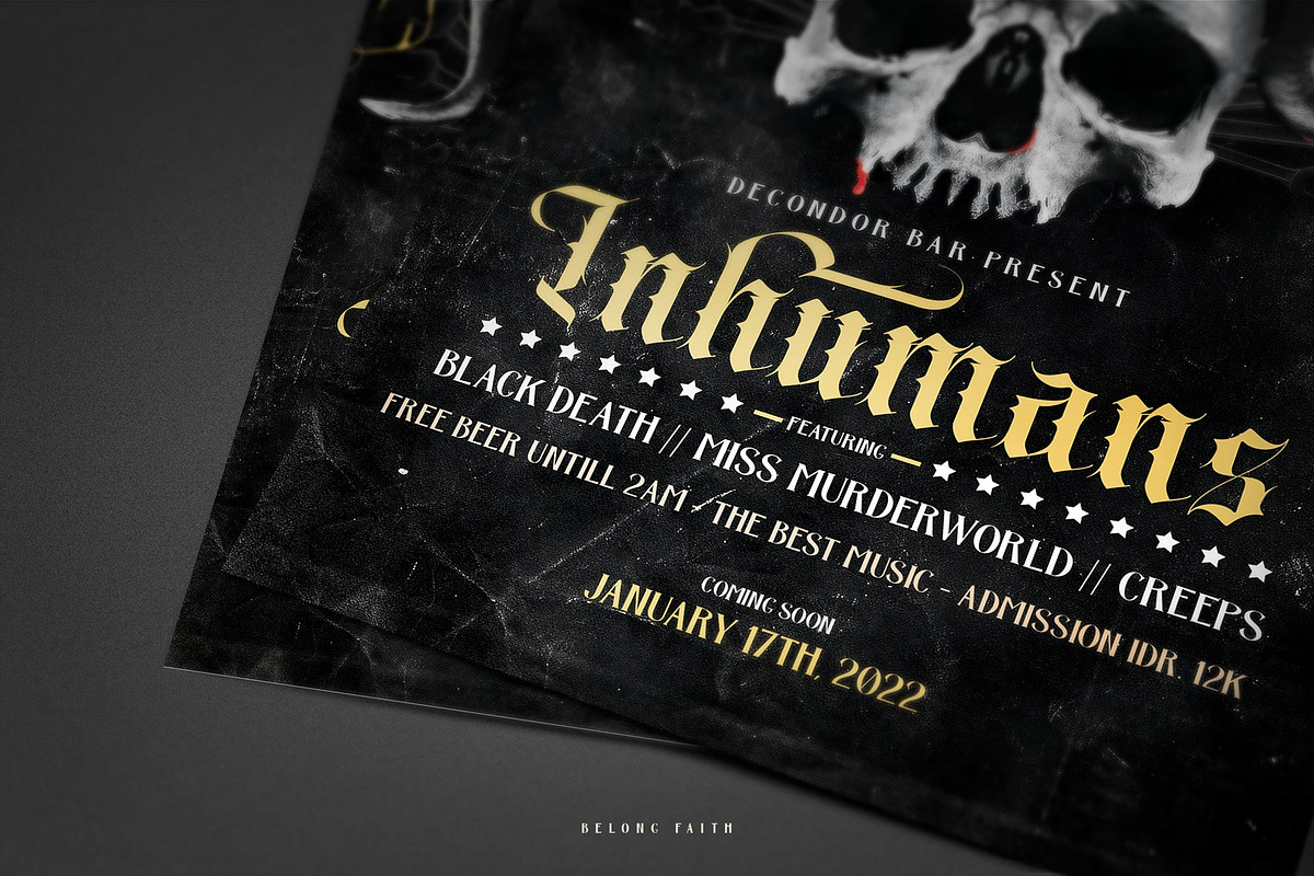 Belong Faith Typeface, a Blackletter Font by alit design