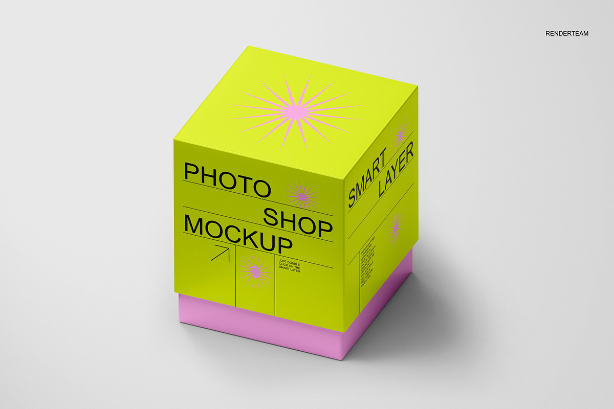 Paper Box Mockup Set (3 PSD)