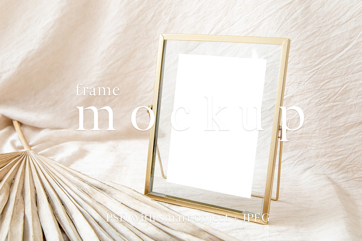4x6 Table Number Mockup,Frame Mockup, a Product Mockup by ILoveMockupDesign