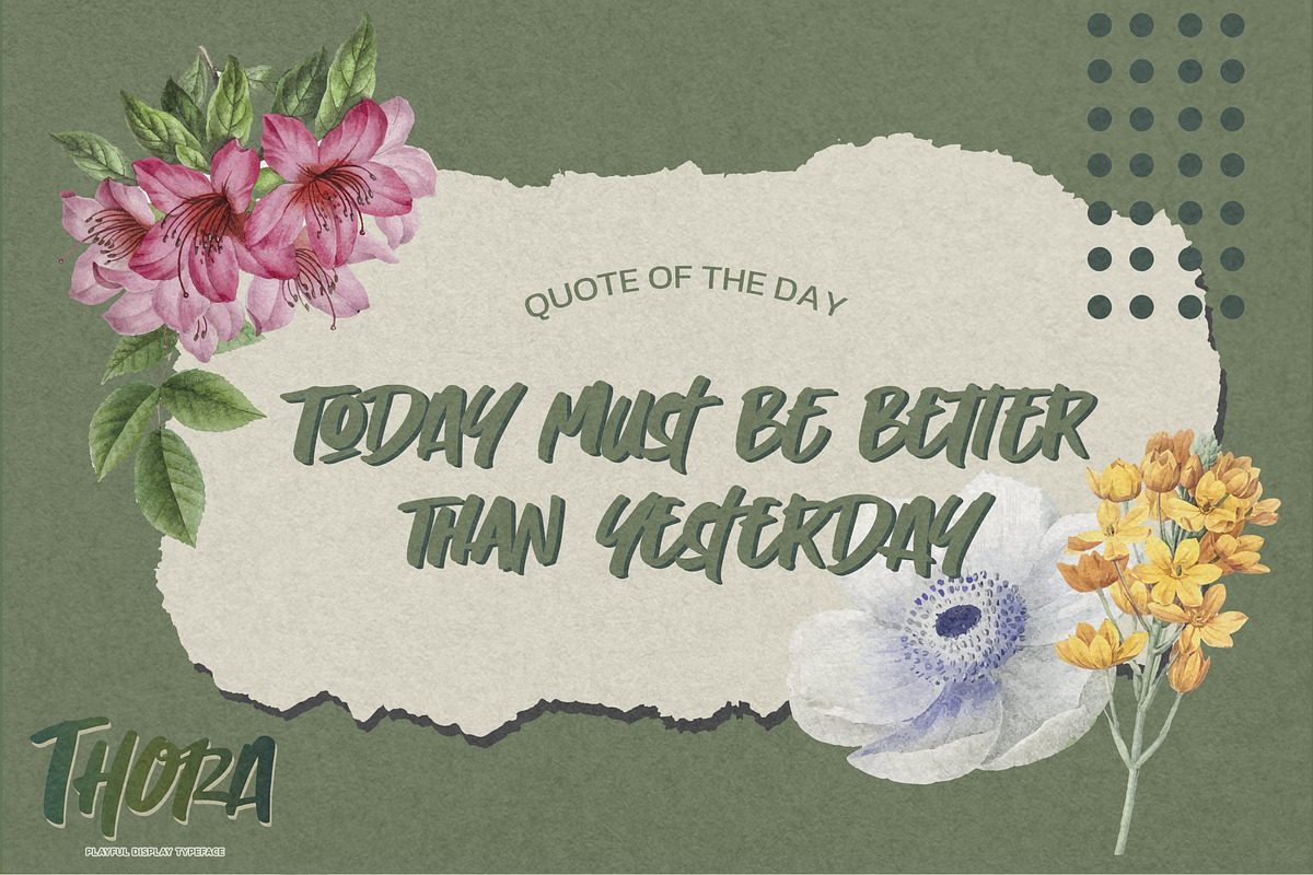 Thora – Playful Display Typeface