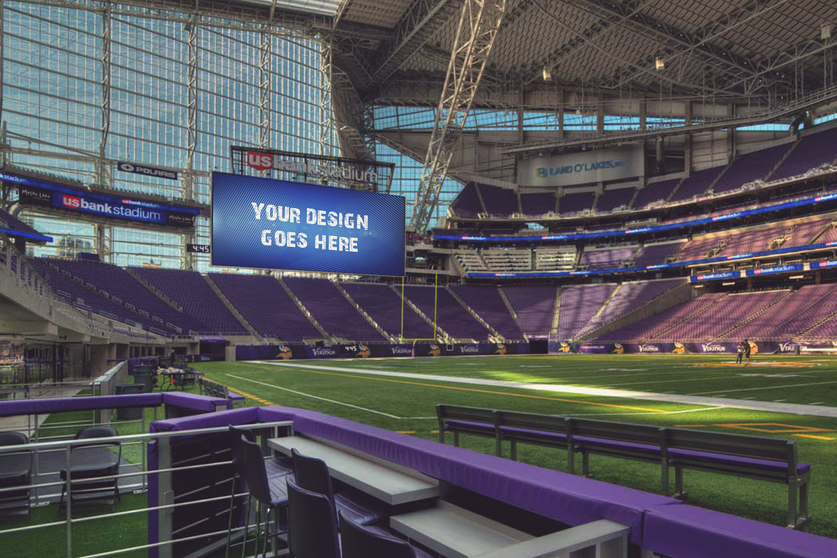 12 NFL Stadium Screen Mockup, a Mockup by Walentin | Creative Market