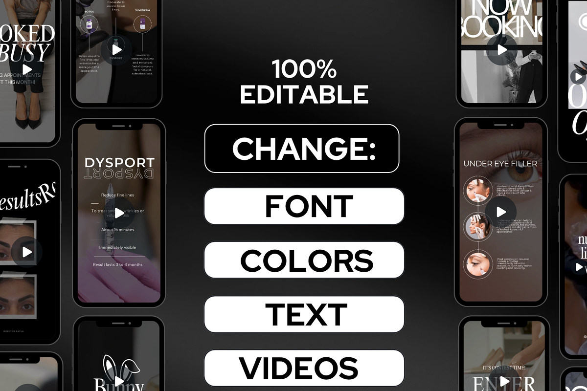 Luxury Botox Filler Instagram Reels | Creative Market