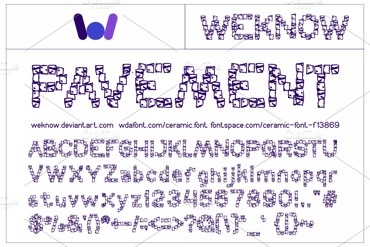 ceramic font | Creative Market