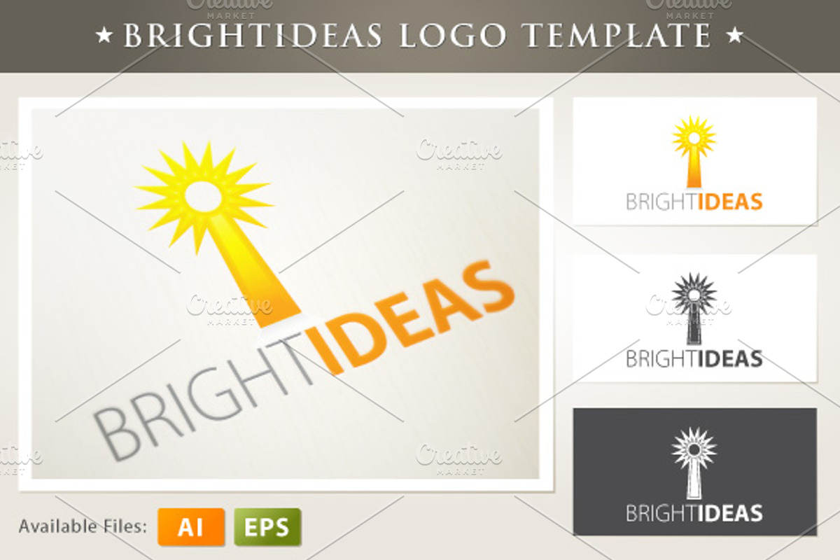 Bright Ideas, a Branding & Logo Template by mikailain