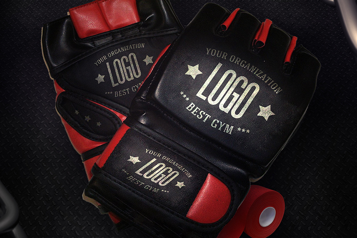 MMA Gloves - Mockup, an Advertising Mockup by VectorMedia
