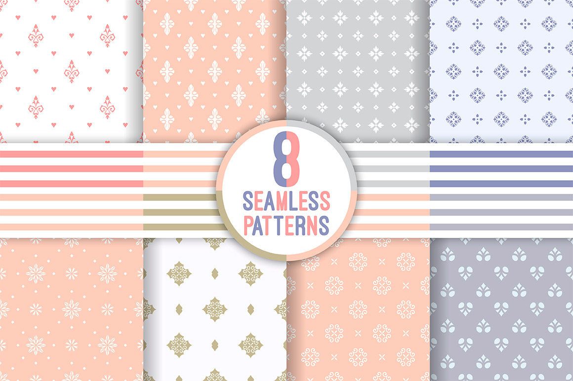 Seamless patterns set, a Pattern Graphic by pattern shop