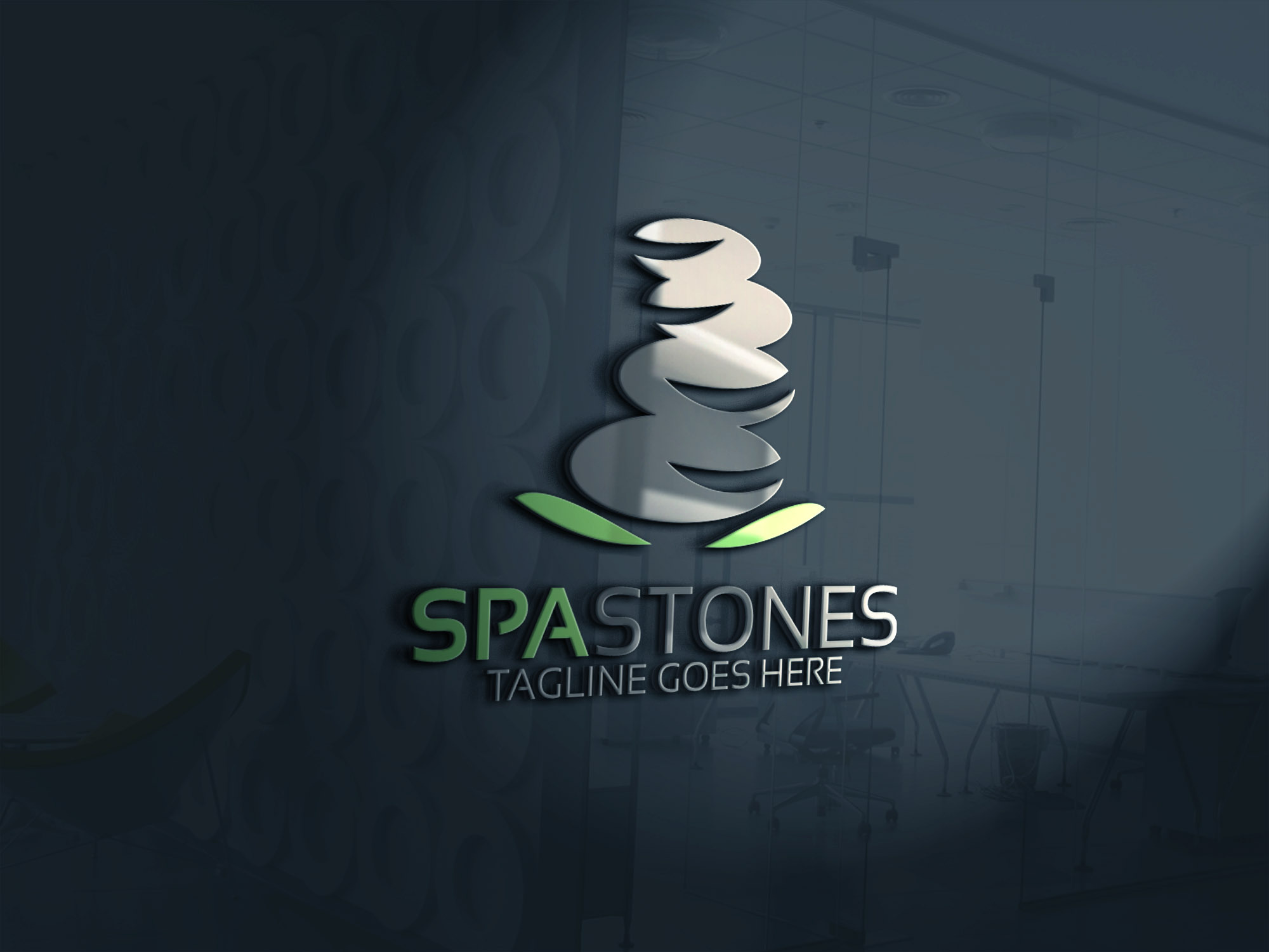 Spa Stones Logo, a Branding & Logo Template by Josuf Media