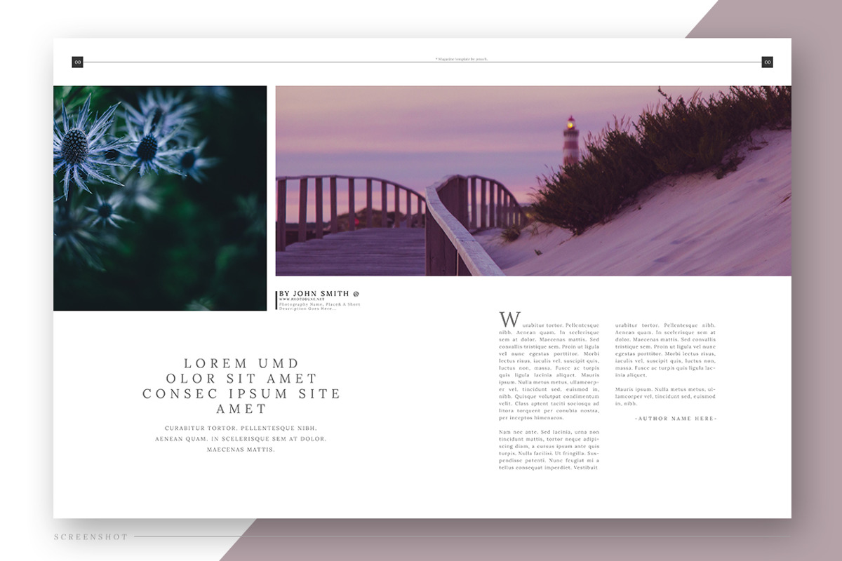 Pink Flower - Magazine Template, a Magazine Template by pmvch