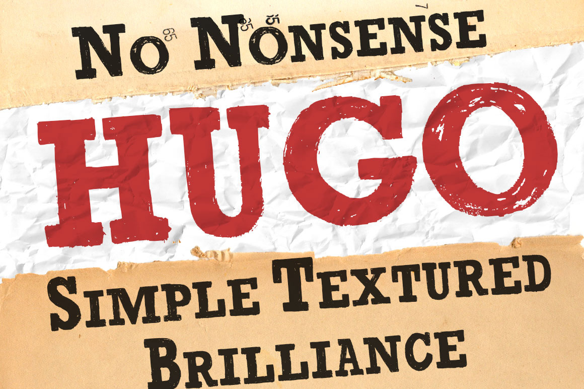 Brush Serif -Hugo *HAND PAINTED*, a Serif Font by Ed J Brown