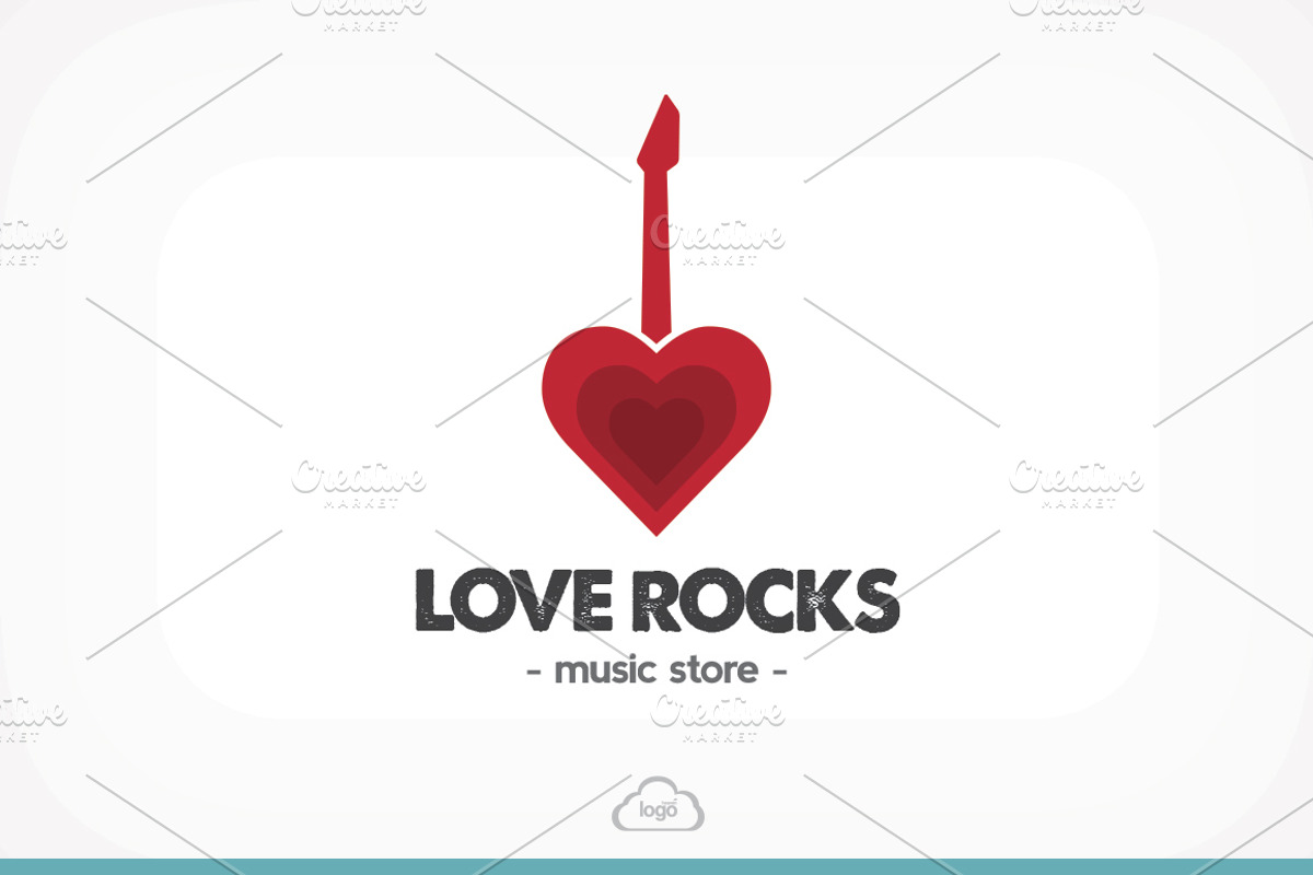 Love Rocks Logo Template, a Branding & Logo Template by Logo Heaven