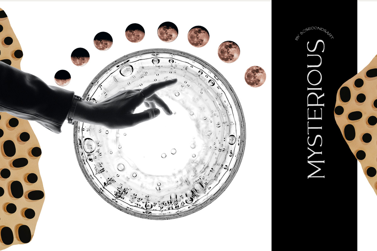 Mysterious collage creator Cuts, an Object Graphic by 60secondsArt