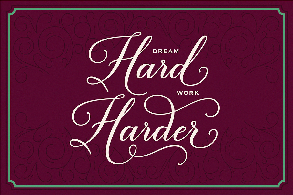 Brenda Script, a Script Font by Seniors