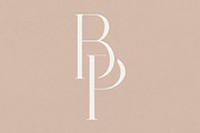 BP monogram logo, a Branding & Logo Template by LINKED LETTERS STUDIO