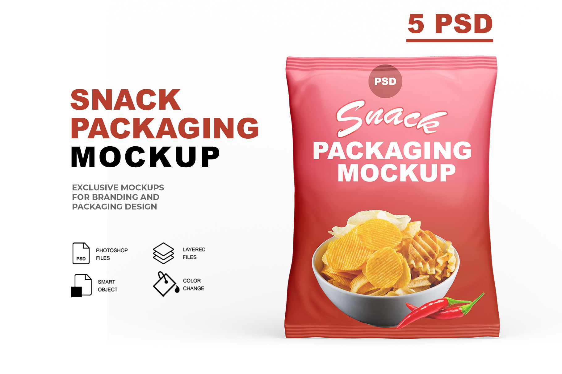 Snack Packaging Mockup