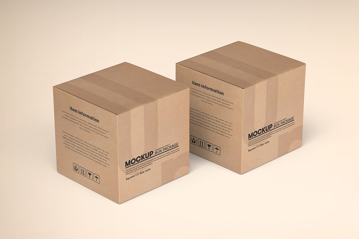 Square Craft Paper Box Packaging