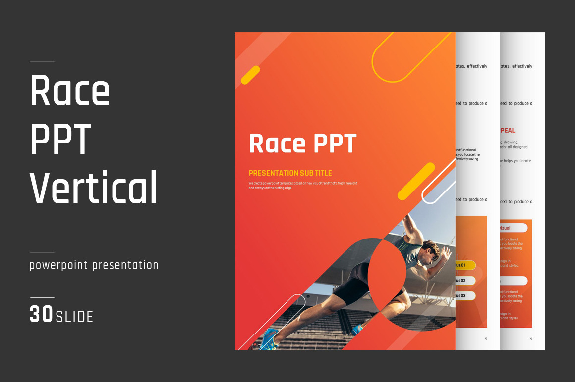 Race PPT Vertical, a Presentation Template by GoodPello