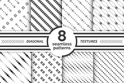 Set of diagonal seamless patterns, a Pattern Graphic by pattern shop