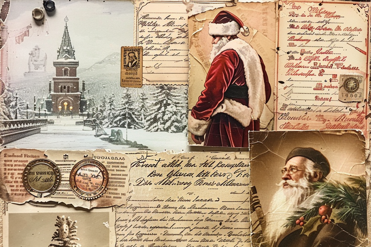 Vintage Christmas Handwritten Letters