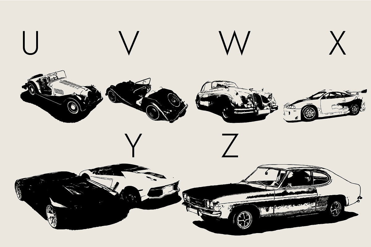 Cars Dingbats Font