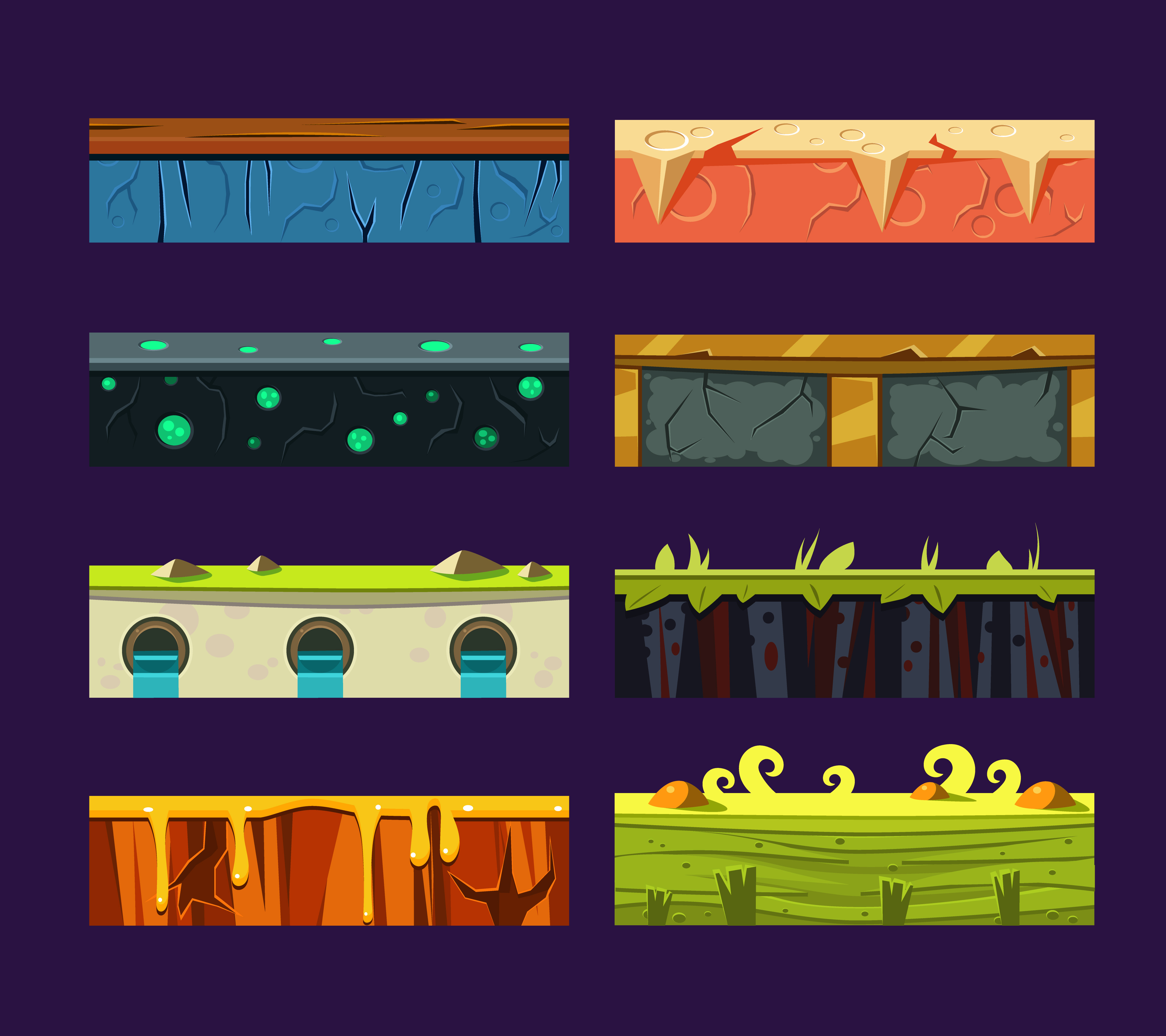 Materials and textures for the game, a Texture Illustration by TopVectors