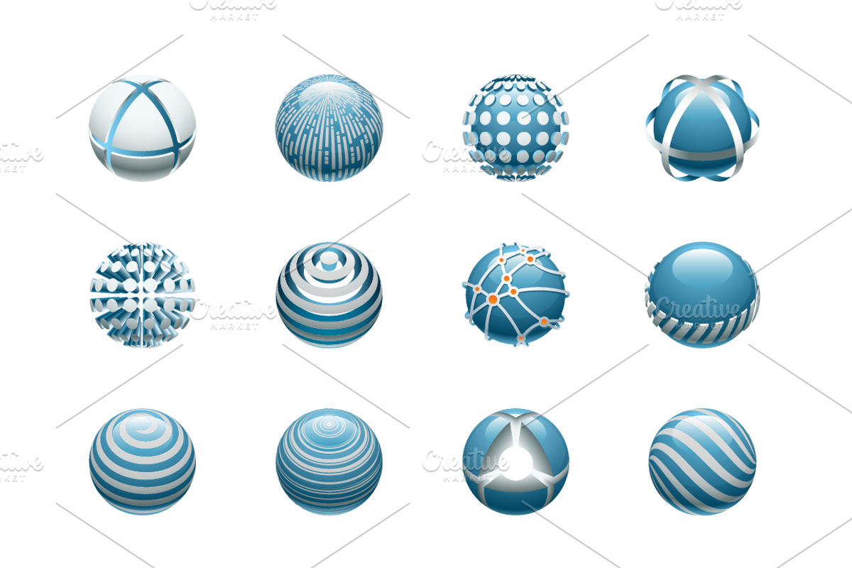 Sphere Logo Set 3, a Branding & Logo Template by kloroform